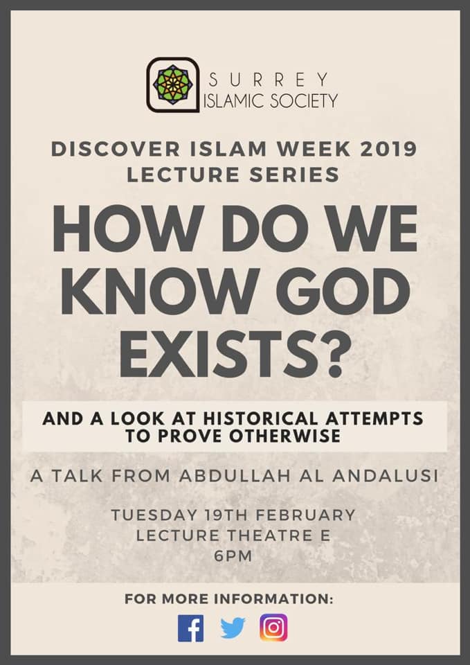 Event: “How Do We Know God Exists, and historical attempts to prove ...